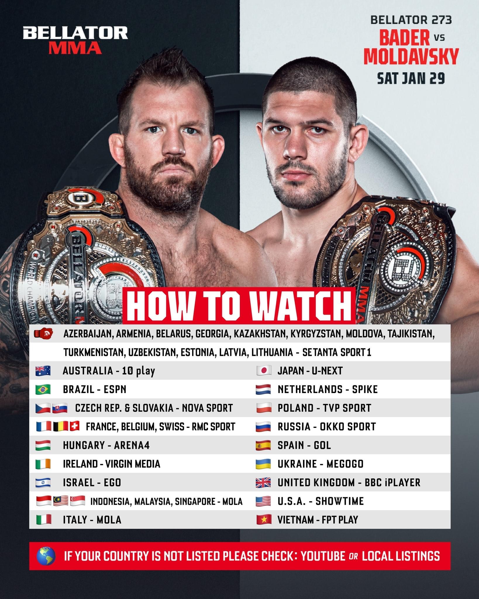 Live Fights| Bellator 273 preliminary fights Ryan Bader Vs Valentine ...