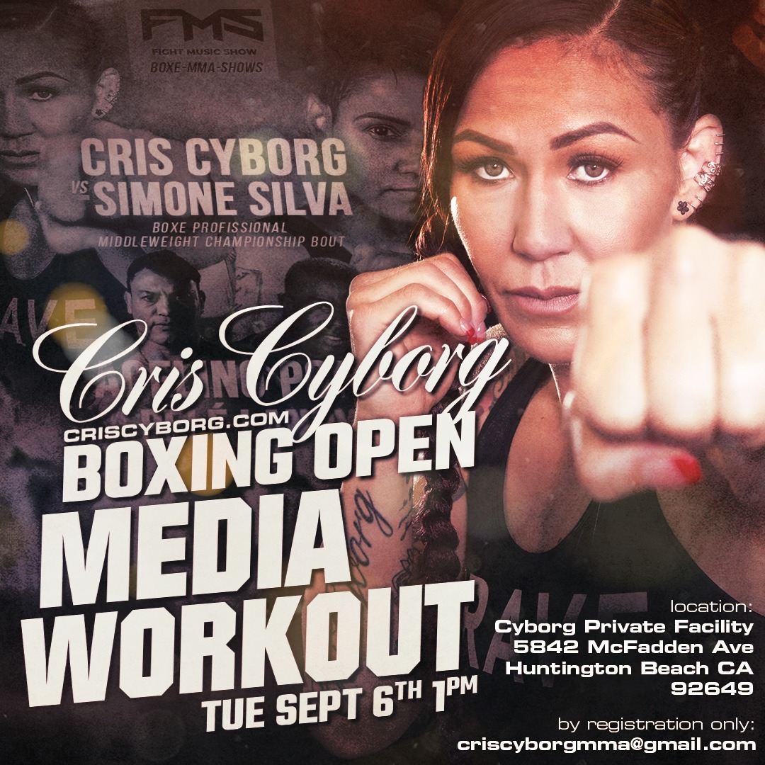 Cris Cyborg Focused on The Goal: Sunday Sept. 25th professional Boxing ...