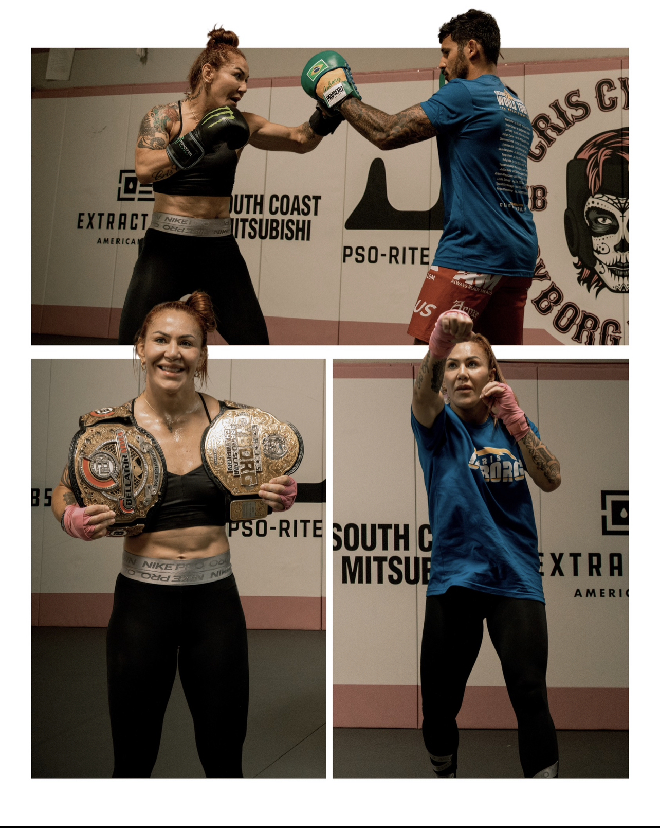 Cris Cyborg Bellator 300 Open Media Workout big success in Orange ...