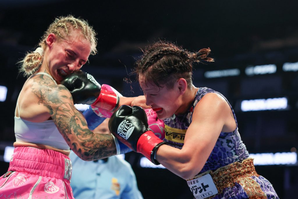 Miyo Yoshida wins 3rd World Title in upset victory over Ebanie Bridges ...